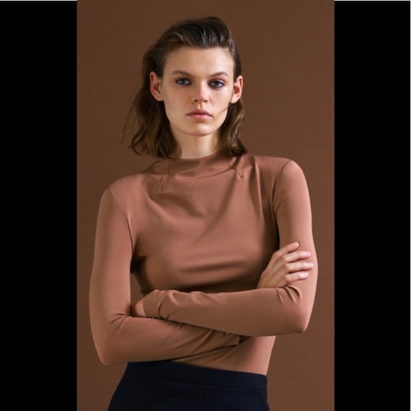 Zara | Tops | Zara Tshirt With Zip | Poshmark
